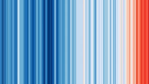 Ed Hawkins’ warming stripes add colour to climate communication - NCAS